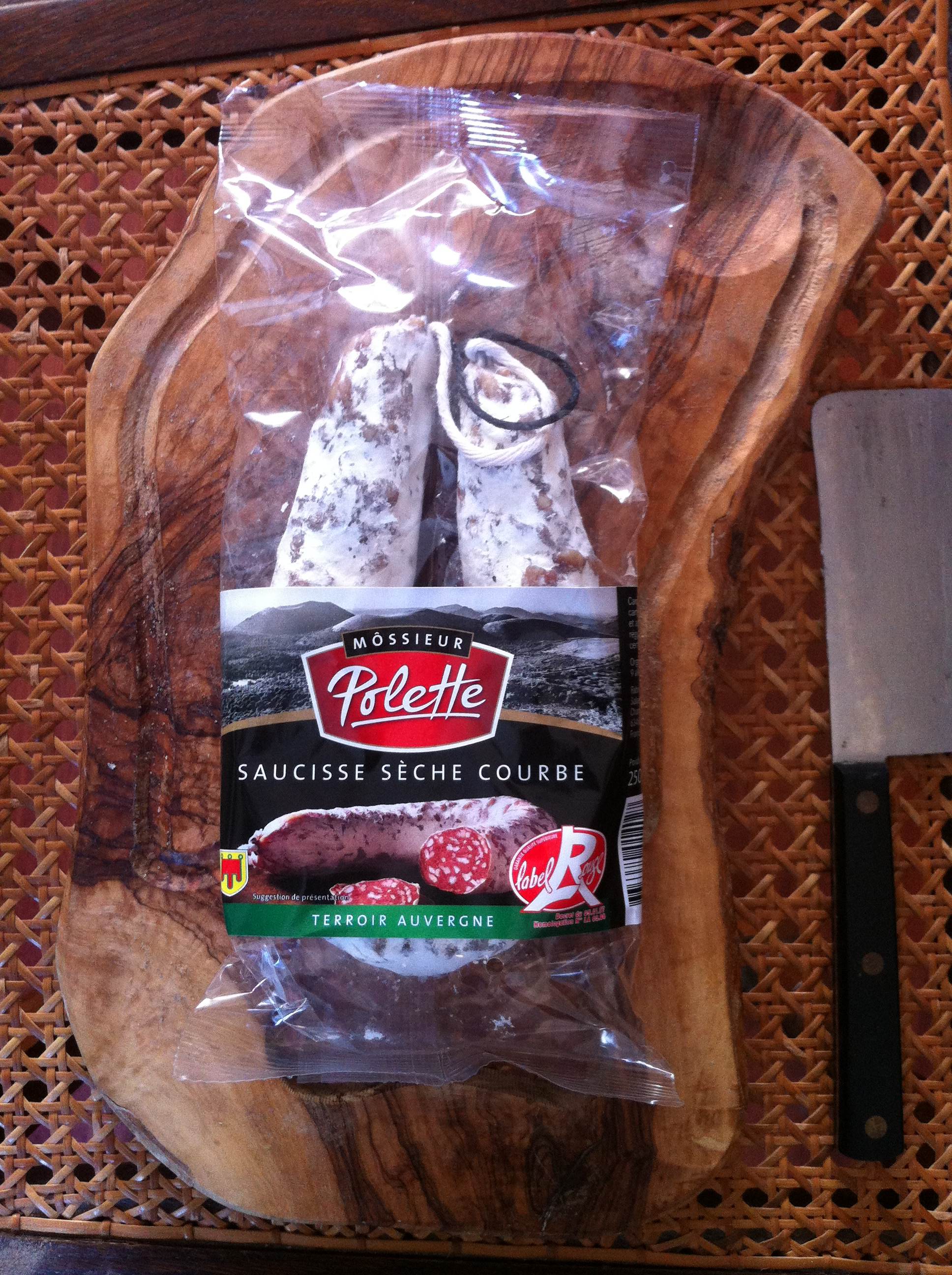 saucisse sèche courbe Môssieur Polette